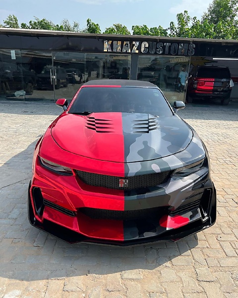 Zlatan Ibile Gives His Range Rover And Chevrolet Camaro A Stunning Two-tone Wrap As He Turns A ...